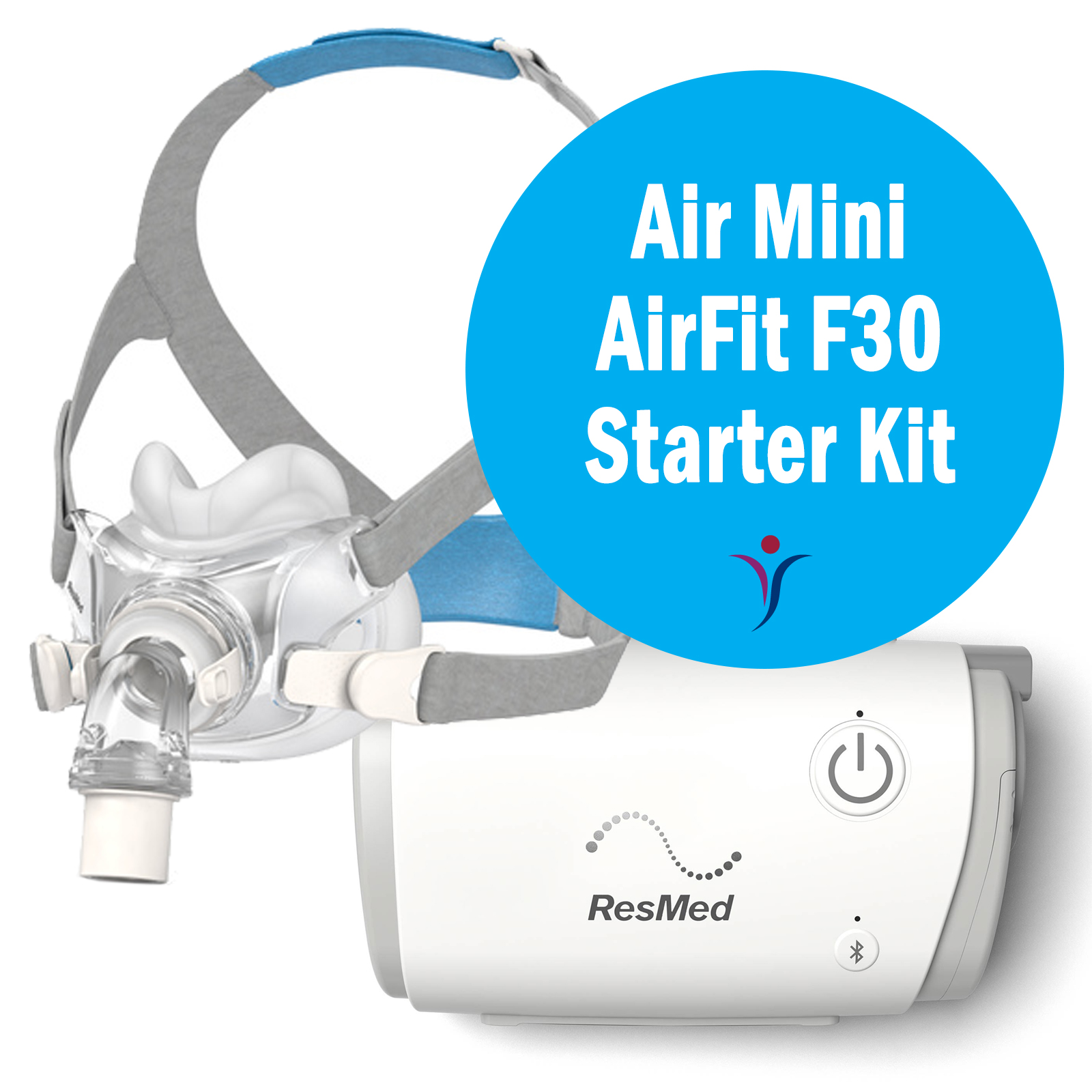 ResMed AirMini with Airfit F30 Bedside Starter Kit - Small