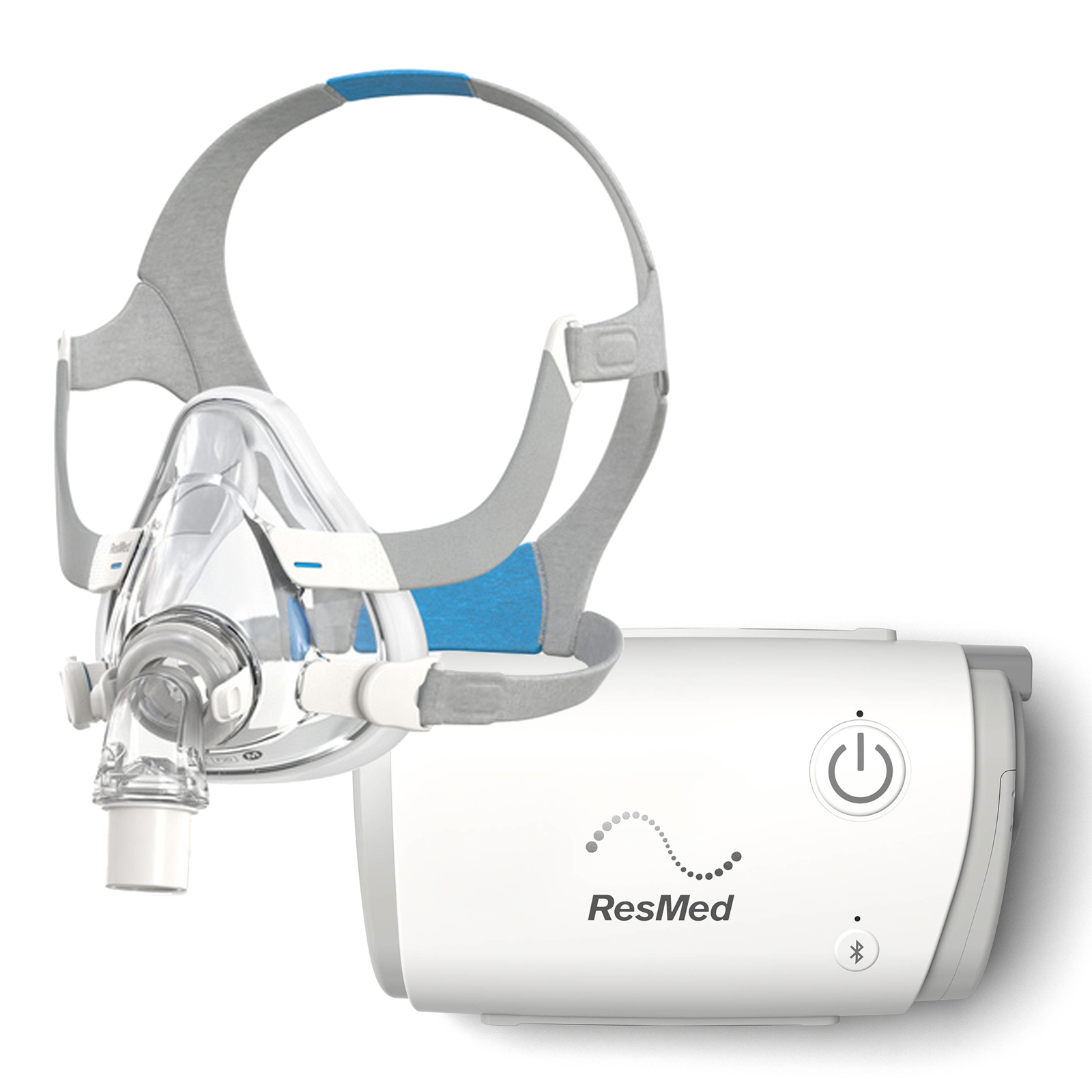 ResMed AirMini CPAP Machine AirFit F20 Full Face Mask Kit CPAP Club ResMed AirMini CPAP Machine AirFit F20 Full Face Mask Kit CPAP Club